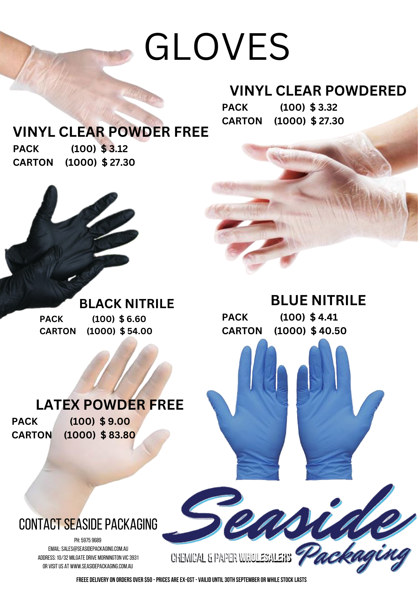 Seaside Monthly Specials - Seaside Packaging